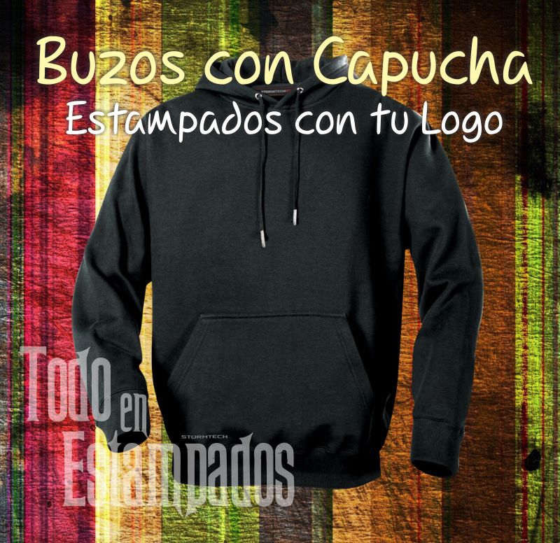 Todo en Estampados: Buzos con Capucha Estampados con tu Logo