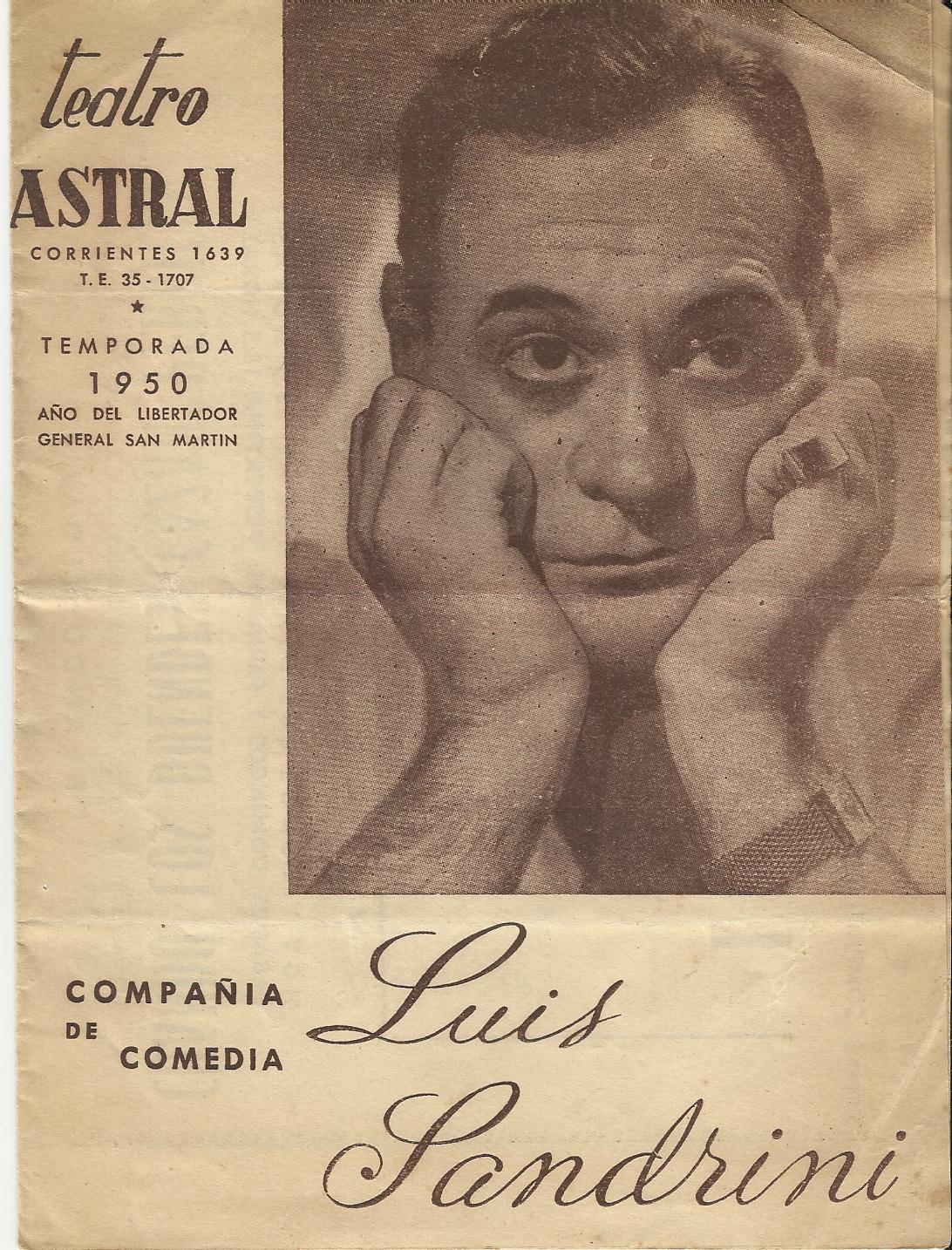 BOLICHE PULPERIA: RECORDAMOS A LUIS SANDRINI, efemérides