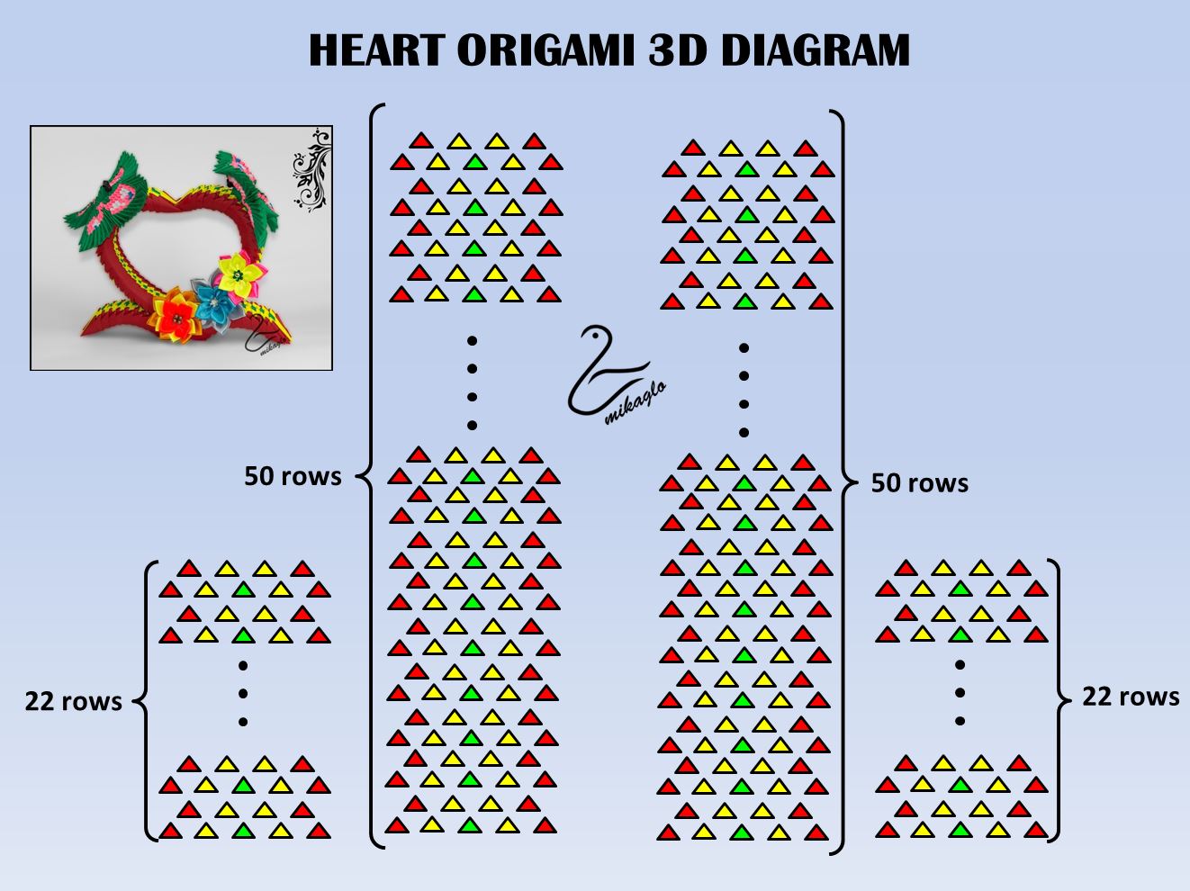 Origami 3d - mikaglo: 81. Jak zrobić serce z origami krok po kroku / 3d ...