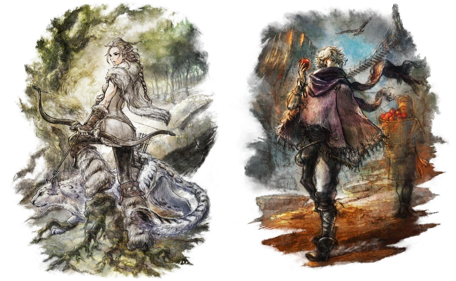 Se revelan más imágenes de H'annit y Therion de Octopath Traveller - No ...