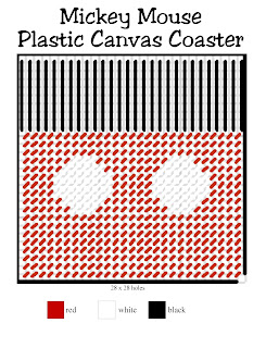 DIY Party Mom: Disney Character Plastic Canvas Pattern Coaster Set