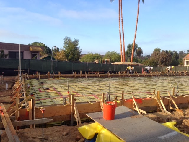 CMS Construction Progress: Laying rebar for the foundation