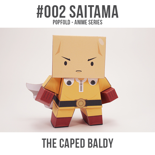 OnePunch-Man Saitama Papercraft Popfold | Papercraft Paradise ...
