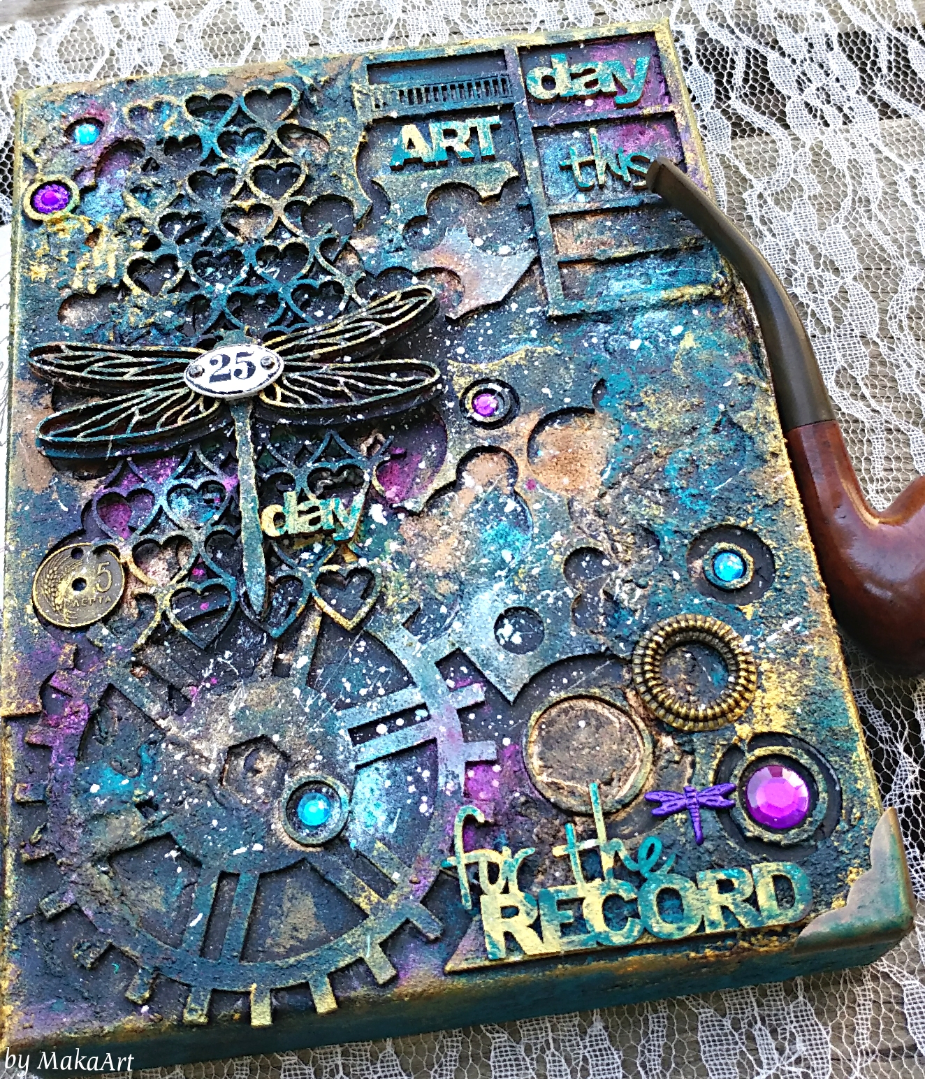 My journey through the mixed media world...: Recycled Mixed Media Box ...