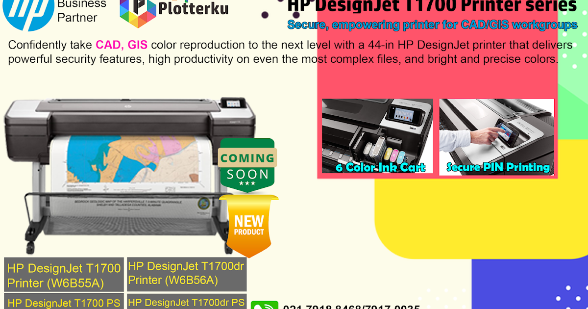 Spesifikasi HP DesignJet T1700 Series 44 in A0 ~ Spesifikasi Plotter ...