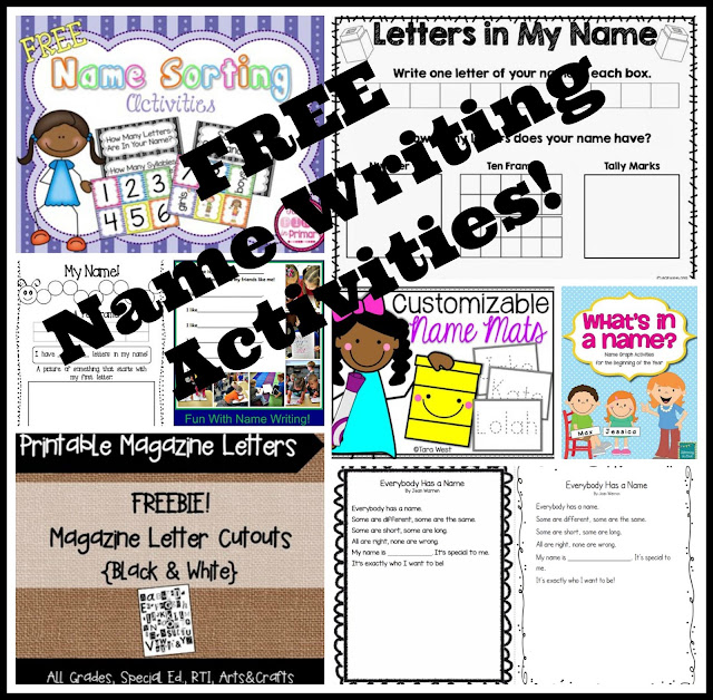 Kindergarten: Holding Hands and Sticking Together: Name Writing ...