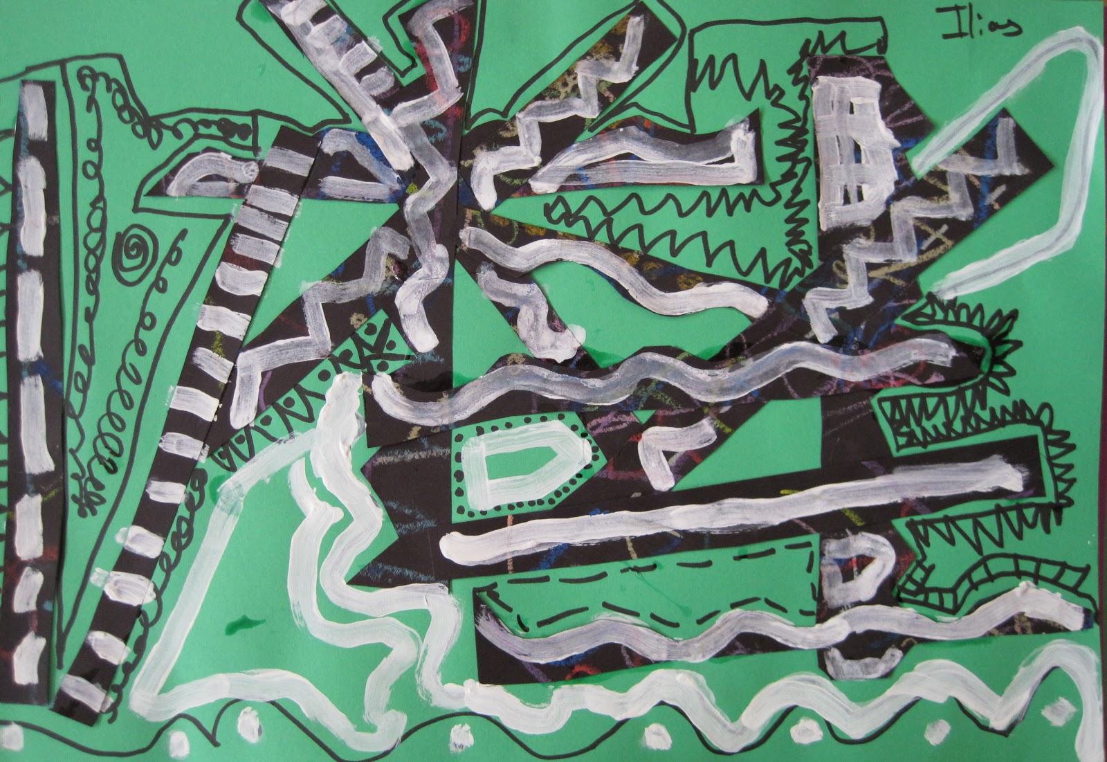 Princess Artypants: Visual Arts in the PYP: Lovely Line Collages