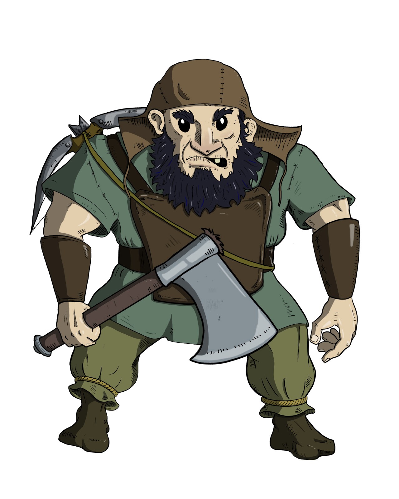 D&D Basic - NPC Gallery: Mountain Dwarf Thug