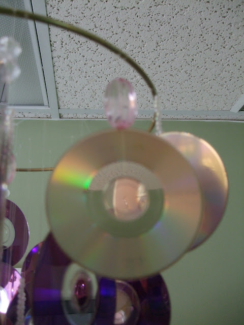 why buy when you can DIY?: homemade CD chandelier