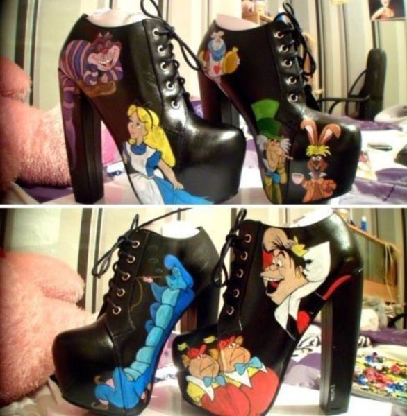 Alice In Wonderland High Heels