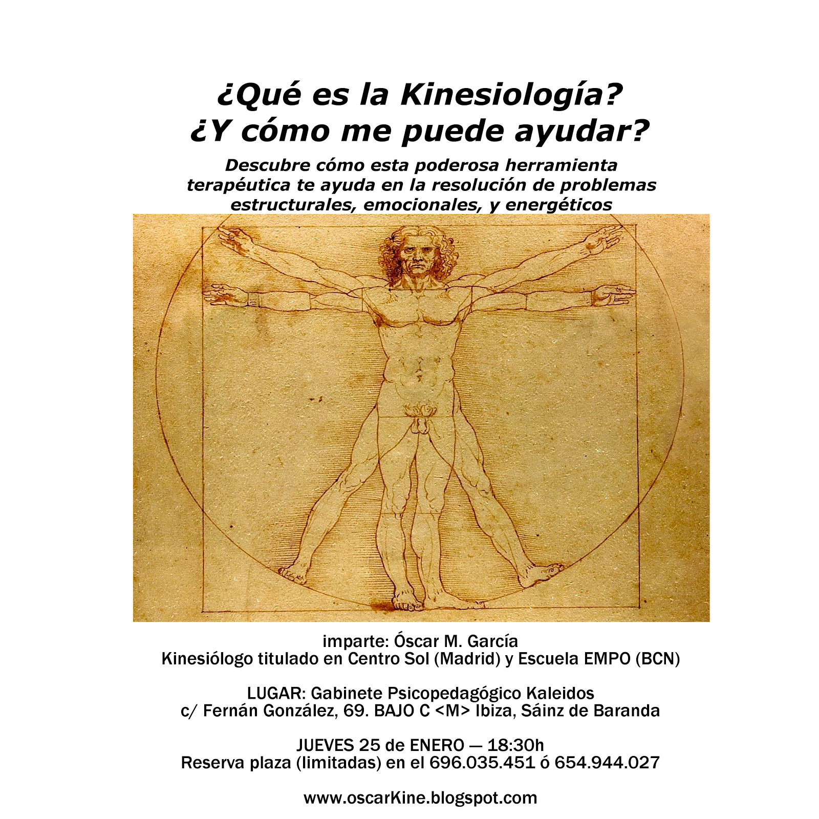 óscarKine ··· Kinesiología Holística y Aplicada: Charla gratuita "¿Qué ...