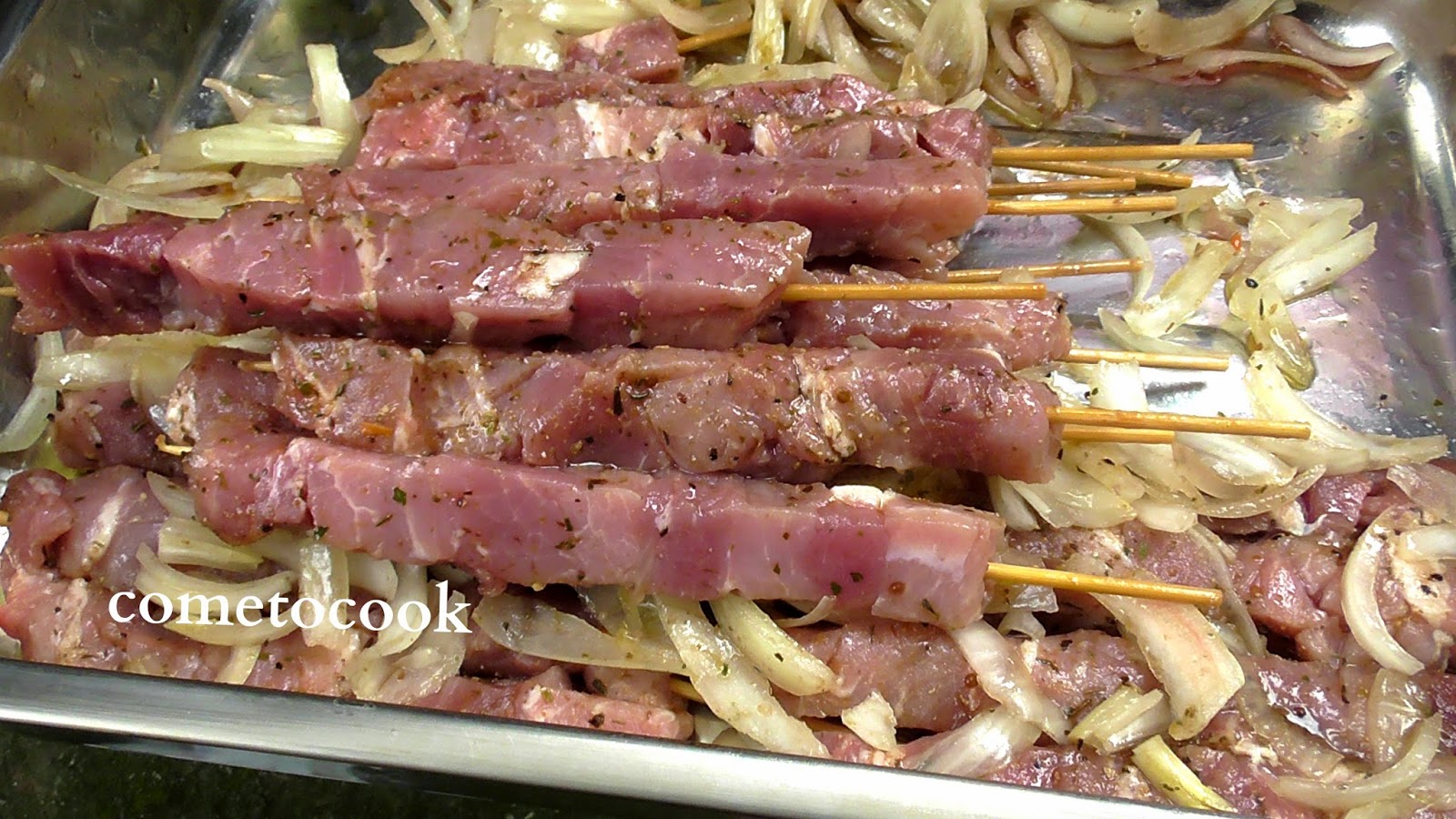 Come to cook: Μαρινάδα για χοιρινά σουβλάκια