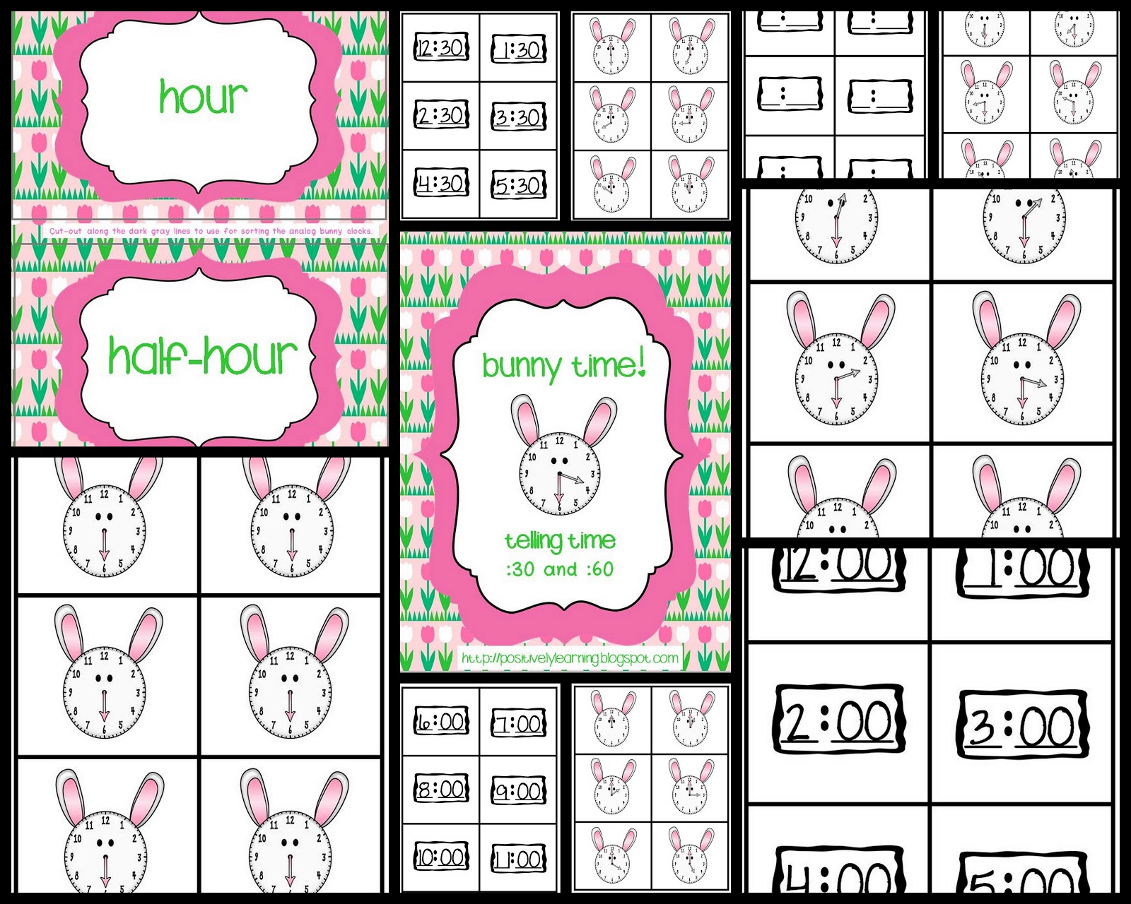 What Time Is It? Bunny Time! - Classroom Freebies