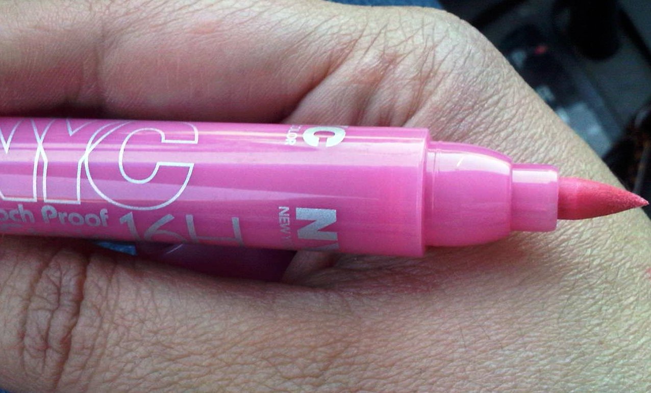 A Touch of Glamour: NYC Smooch-Proof 16hr Lipstain: Persistent Pink!