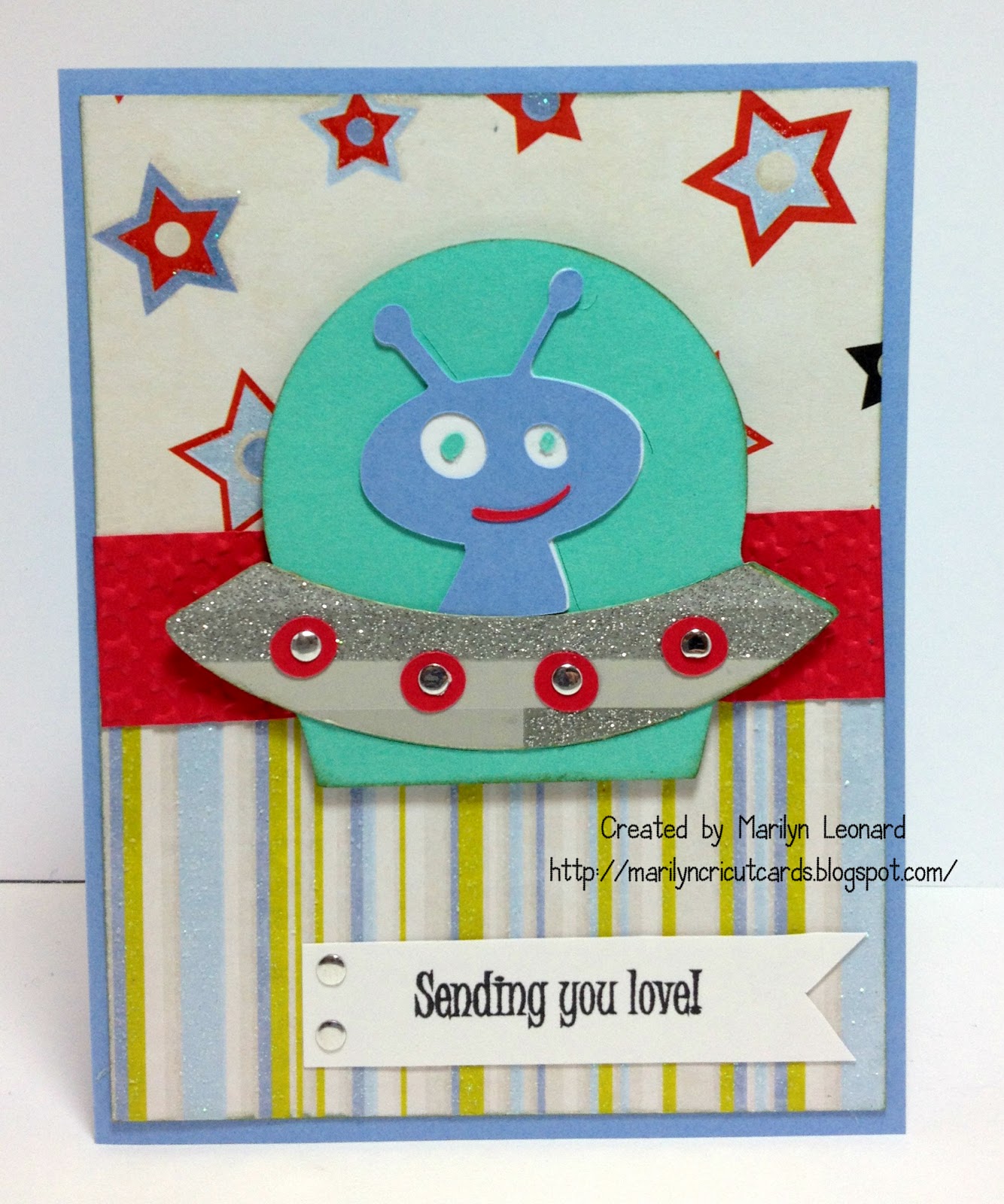 ~ Marilyn's Cricut Cards ~: Alien Card