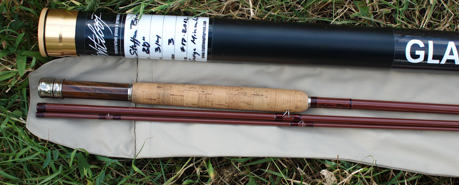 Handcrafted graphite and fiberglass fly rods: Steffen Bros.8'0" 3/4wt.