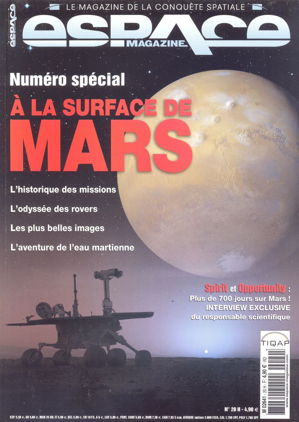 Revues d'Astronautique: A la surface de Mars - Espace Magazine N°20 ...