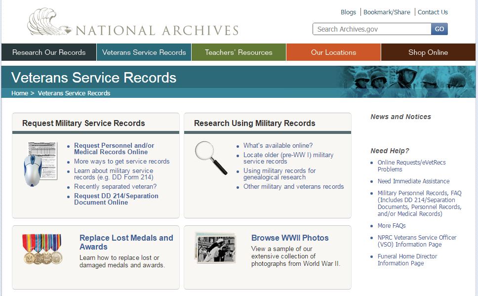 UpFront with NGS: Honor the Veterans in Your Family -- Request their ...