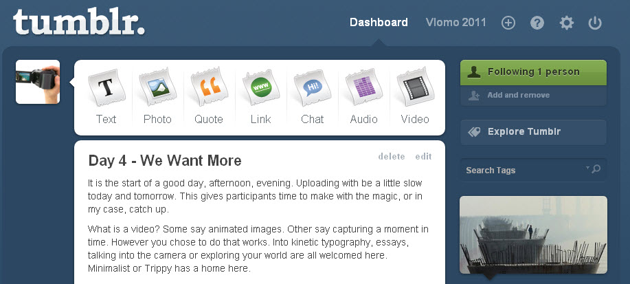 Create Video Notebook: Working With Video Post In Tumblr