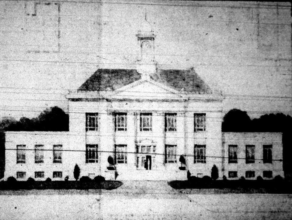 IMAGES OF OUR PAST - PROPOSED LAURENS COUNTY COURTHOUSE, LATE 1930S