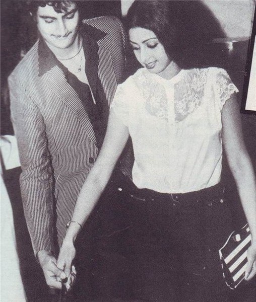 Sridevi: Launch of Kalaakaar in 1983: Sridevi with Kunal Goswami