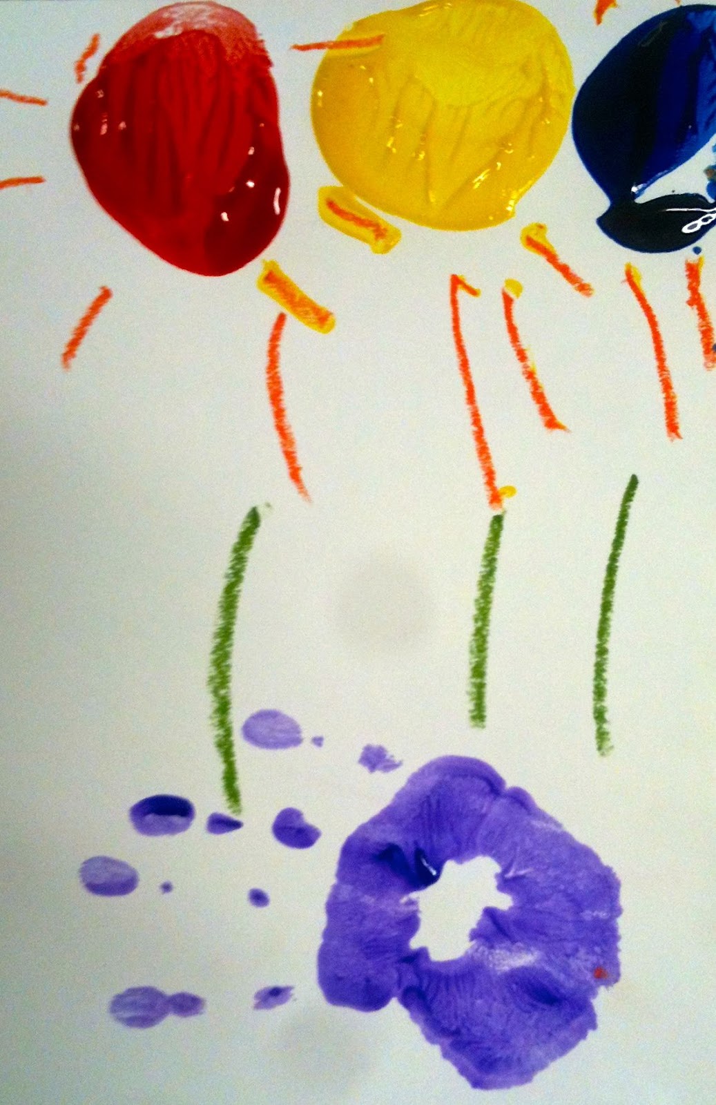 Kids Art Market: Color Wheel hand prints with Picasso