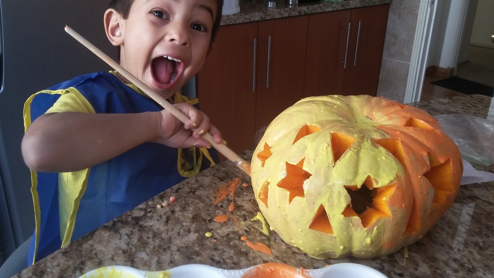 Practical Mom: Pumpkin Solar System
