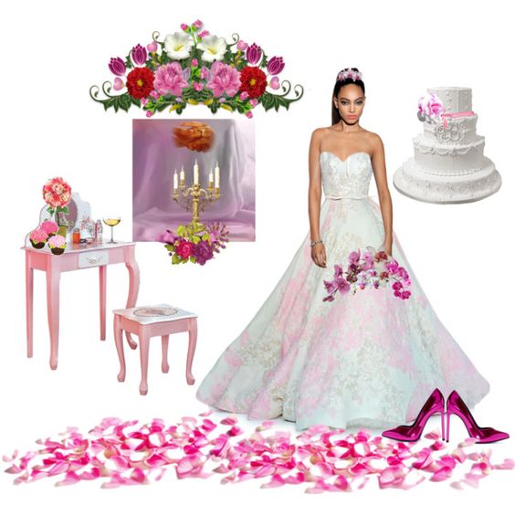 www.WEDDINGCANDYNOW: Bride in pink