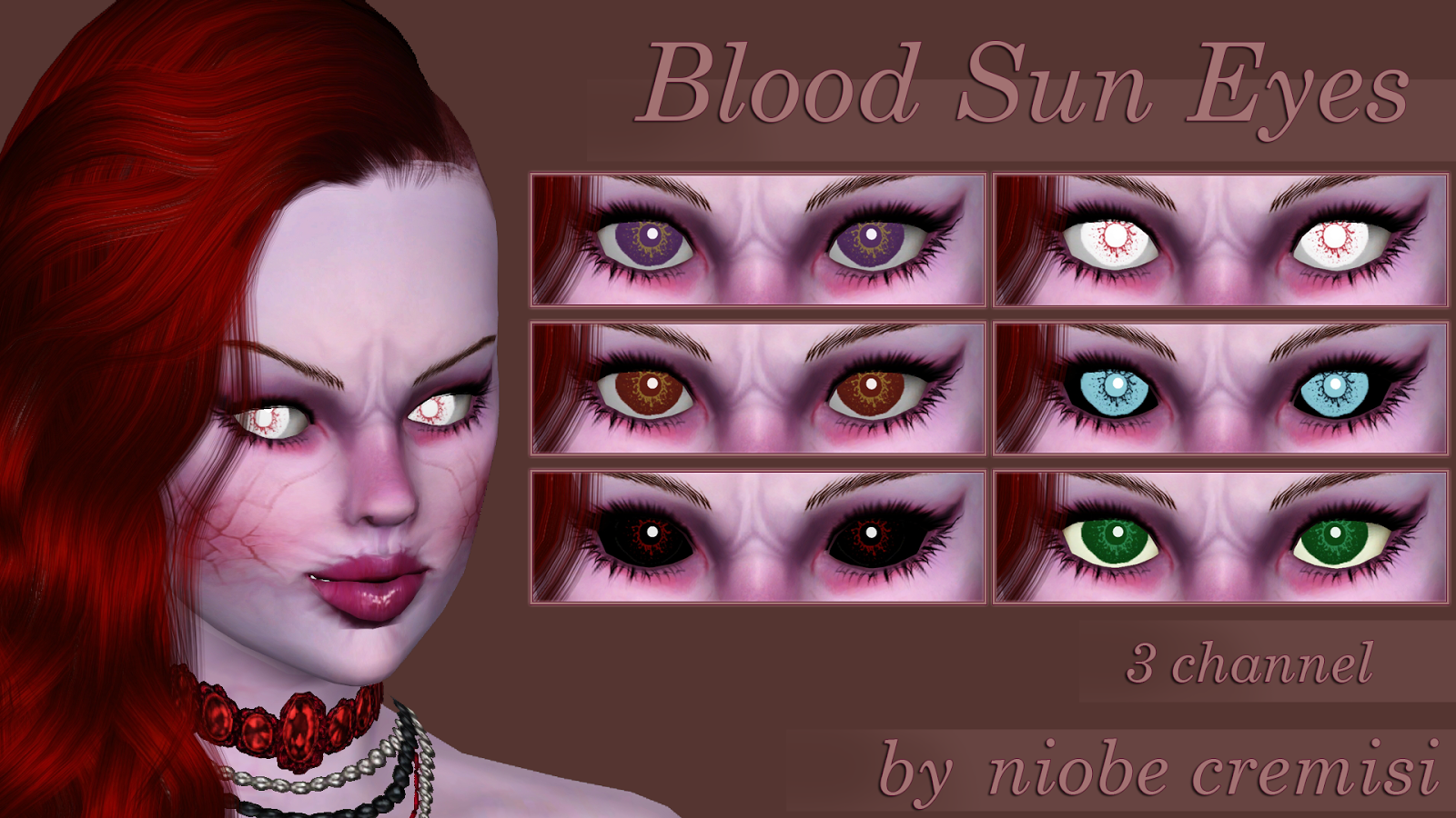 Vampire Blood Sun Eyes by niobe cremisi - Niobe Cremisi