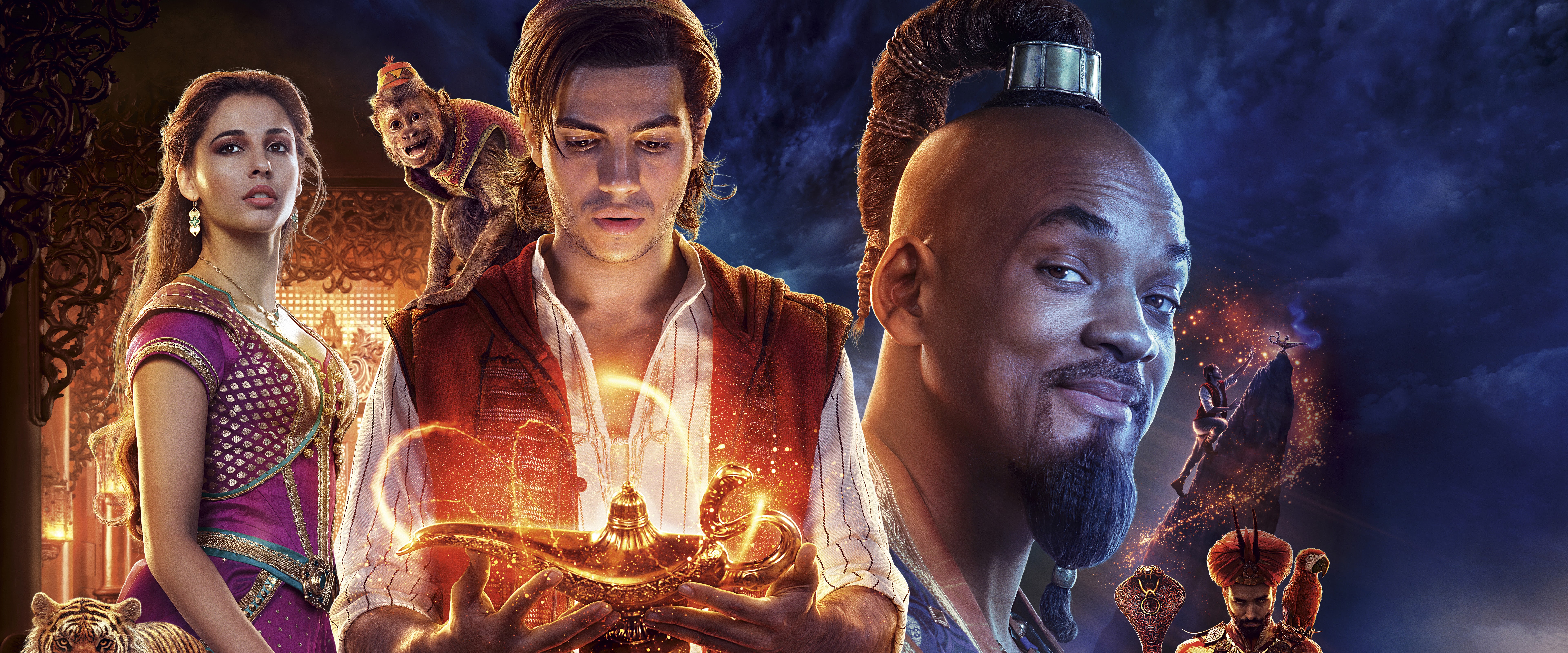 Aladdin, 2019, Cast, Characters, 8K, #14 Wallpaper PC Desktop