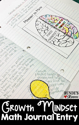 RUNDE'S ROOM: Math Journal Sundays - Growth Mindset in Math