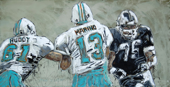 Dan Marino Miami Dolphins Painting Art