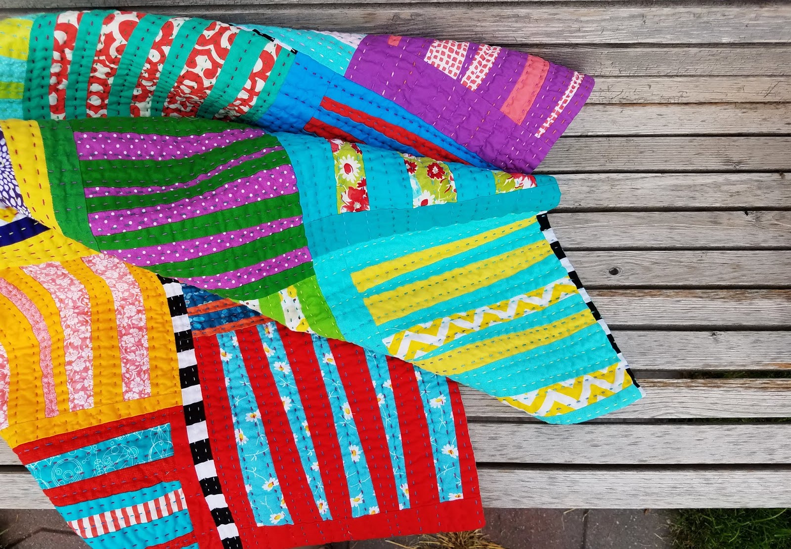 Improv Stripes Quilt