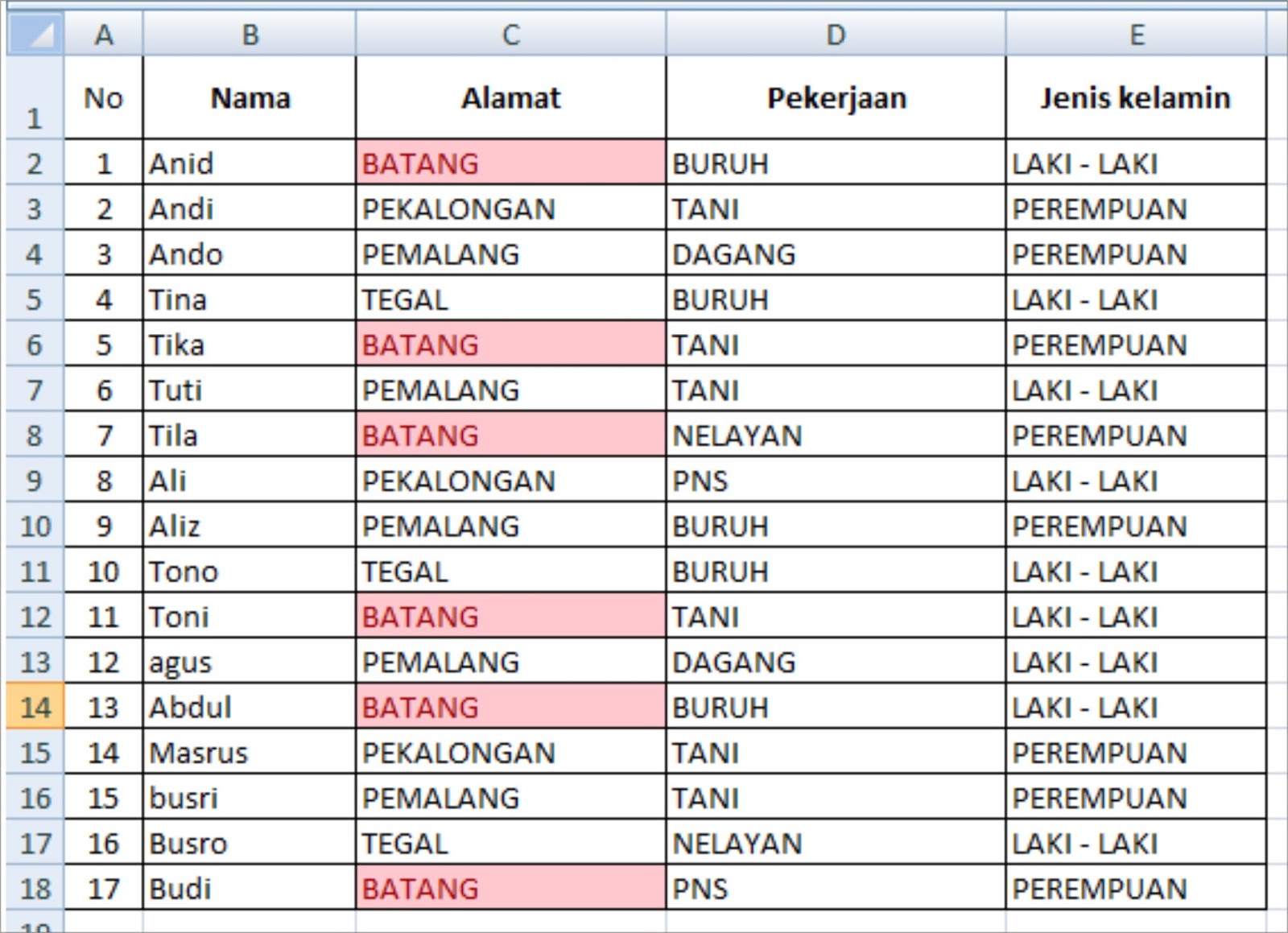 Conditional Formatting Dalam Microsoft Excel - belajar microsoft office