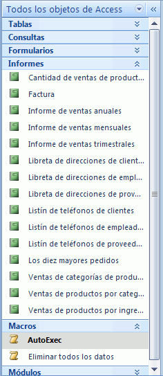 interfaz de access: access