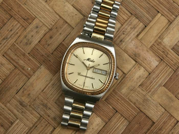 Dayan's Day: (SOLD) Mido Commander Square Shape Duo Tone