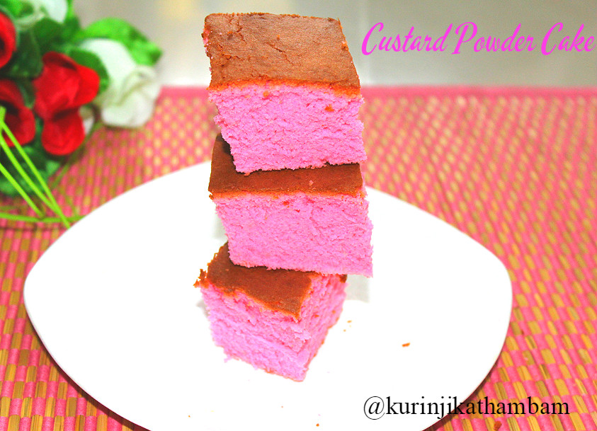 Custard Powder Cake ~ Kurinji Kathambam
