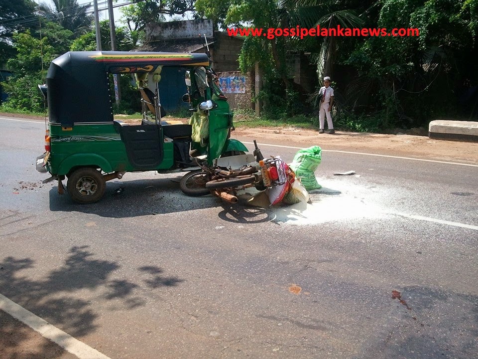Three wheel and Mota Bike accident in Puttalam - Sri Lanka's Premier ...