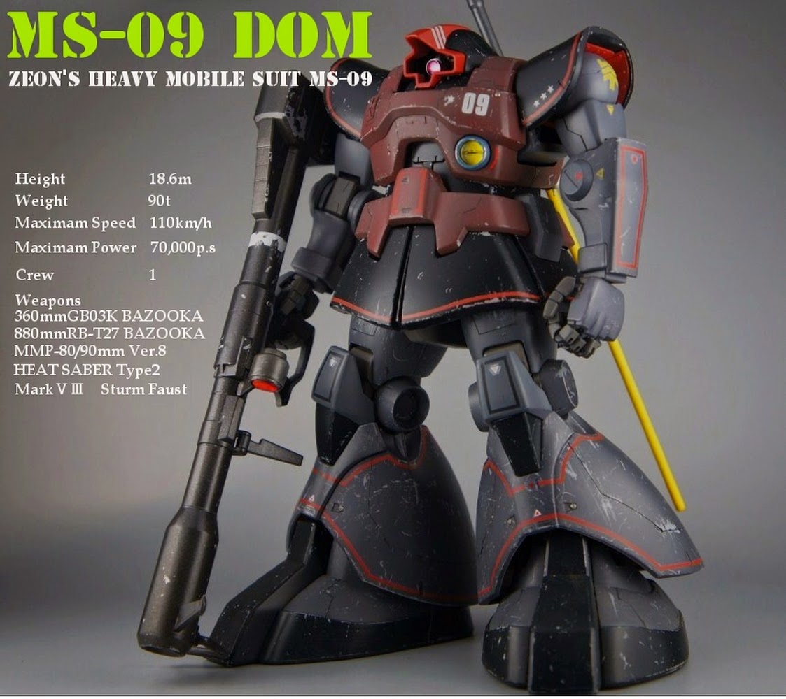 MG 1/100 Dom Real Type Colors - Custom Build