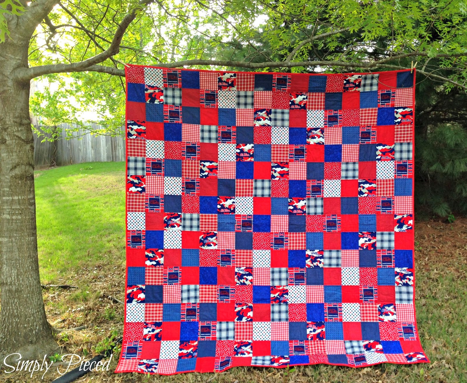 Simply Pieced: Ole Miss Patchwork Quilt