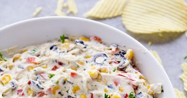 LOADED CREAMY RANCH DIP (POOLSIDE DIP) - CUCINA DELICIOUS