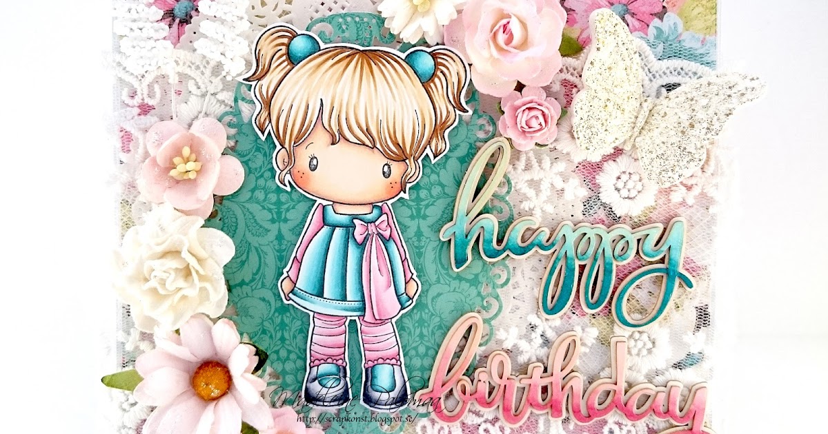 Scrapkonst: CC Designs Party Time Lucy Happy Birthday card