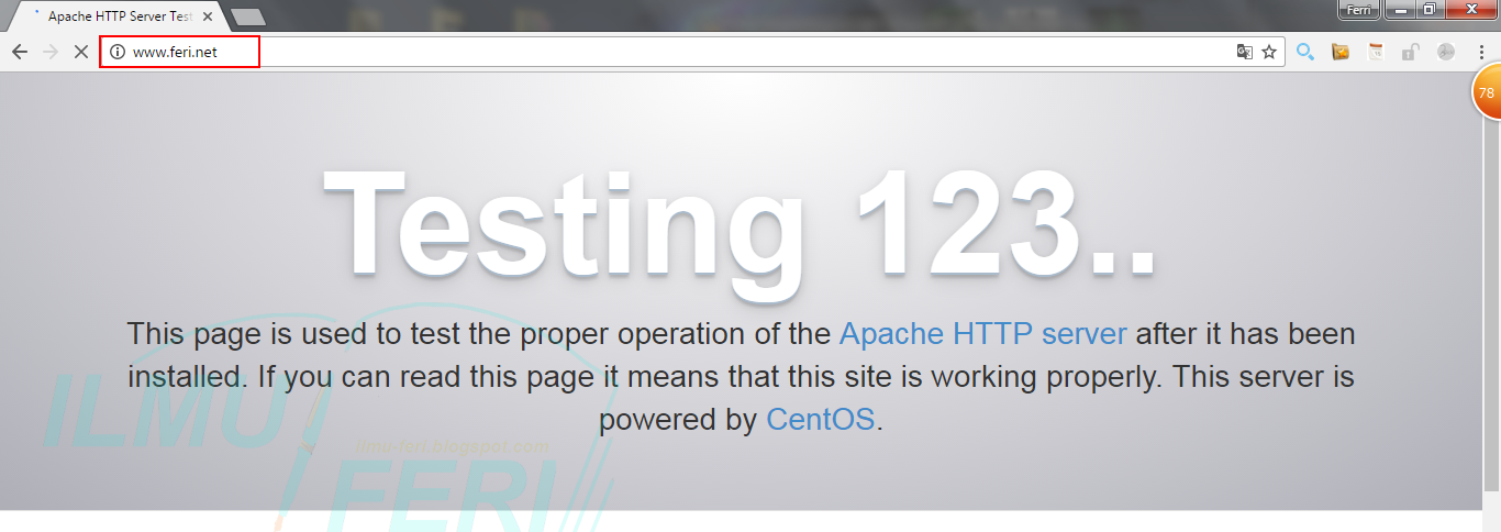 Install dan Konfigurasi HTTPD (Apache) Web Server di CENTOS 7 - Ilmu Feri