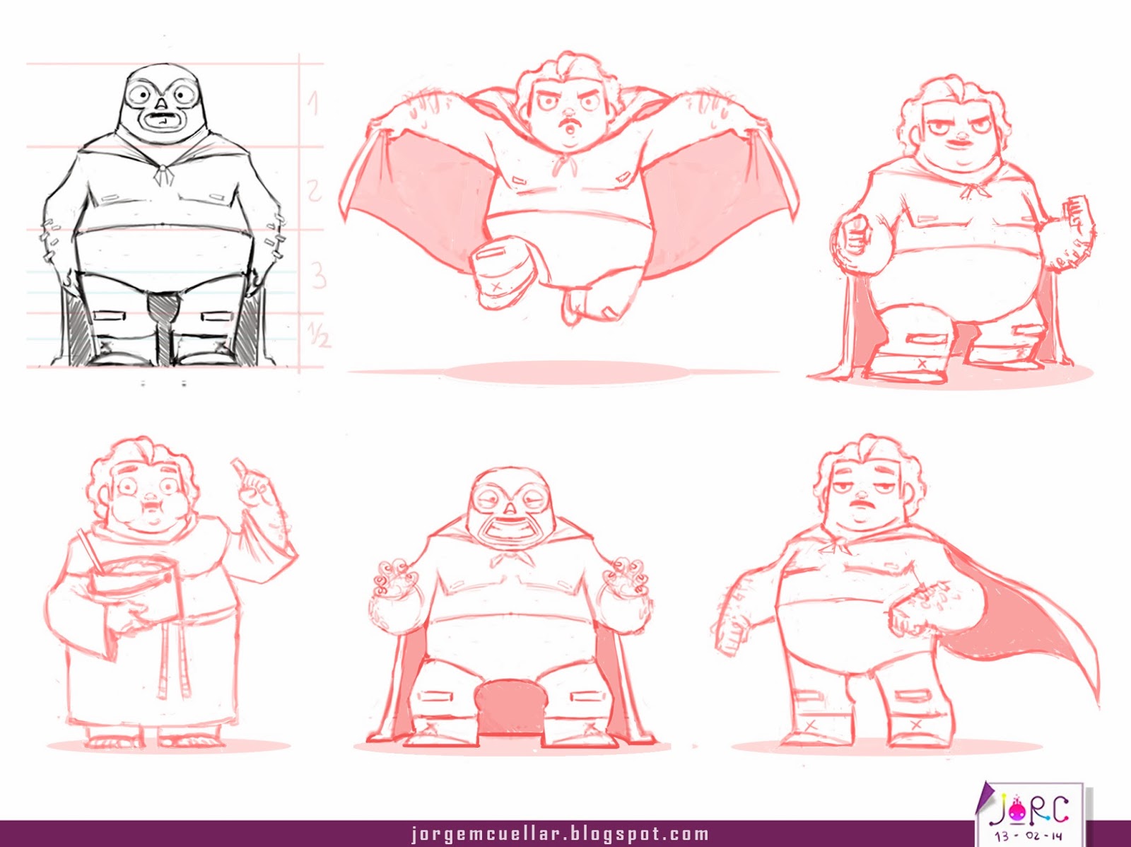 Jorge Cuellar Rendon: Character Design - ACTION POSES