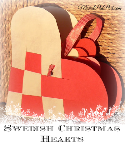 Mama Pea Pod: {Swedish Woven Paper Heart Baskets}
