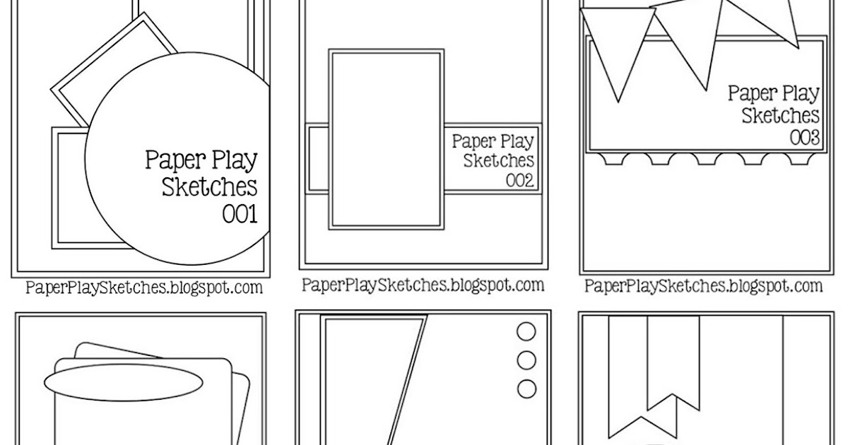 Paper Play Sketches: Sketch Sheets to Print
