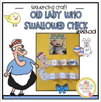 Old Lady Who Swallowed a Chick Craft (3 levels) ~ Preschool Printables