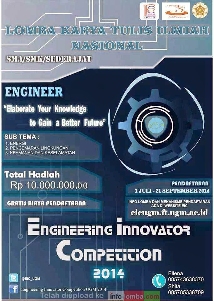 Engineering Innovator Competition 2014 - INFO LOMBA 2023 TERUPDATE ...