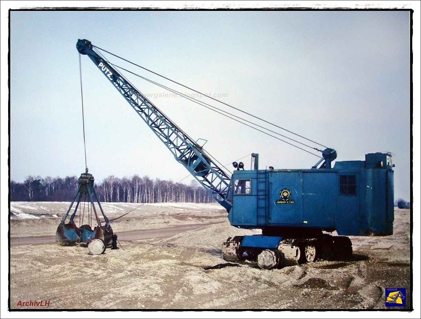 Bagger Galerie Construction Machines: MENCK Mb Seilbagger mit Greifer ...